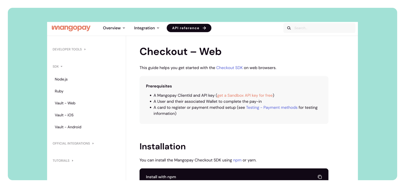 Introducing the new Mangopay Checkout SDK