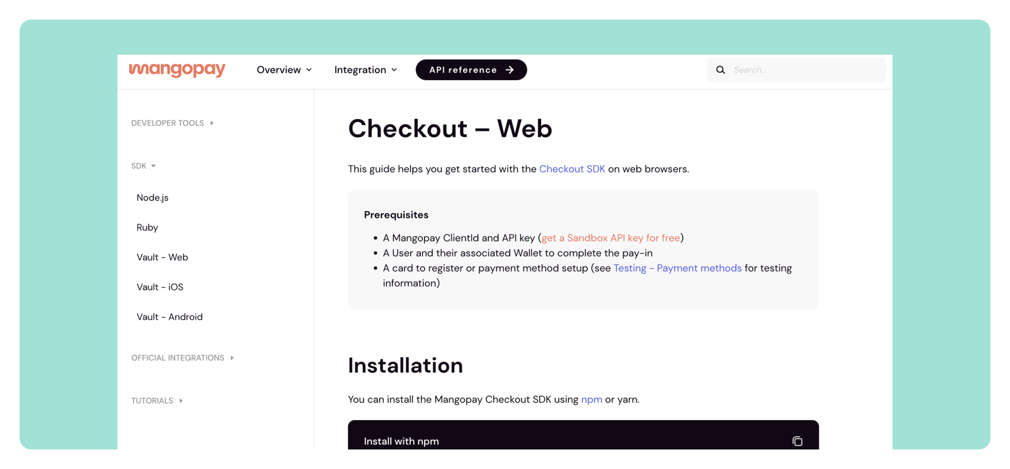 Introducing the new Mangopay Checkout SDK
